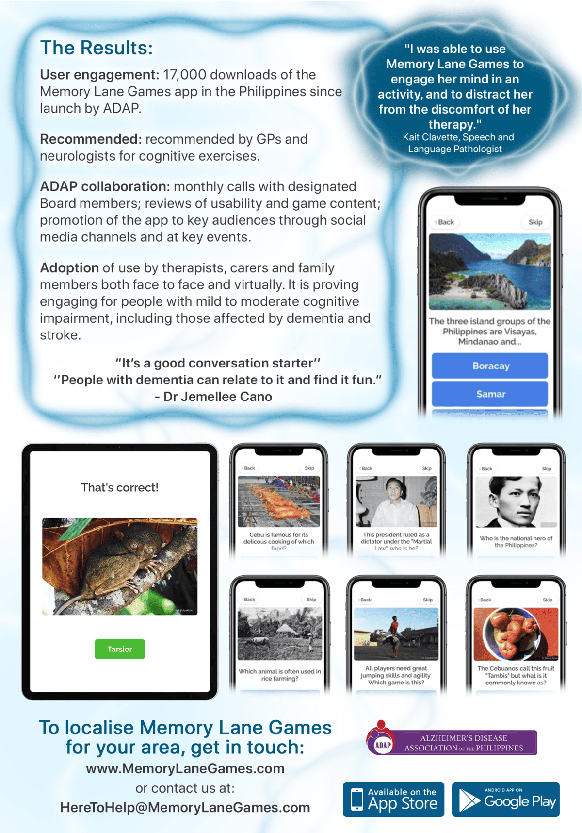 The Alzheimer's Disease Association of the Philippines (ADAP) Case ...